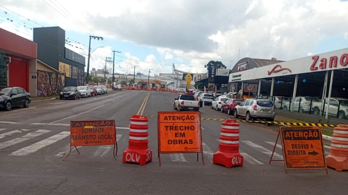 Avenida de Chapecó ficará fechada por cerca de dez dias para obras ...